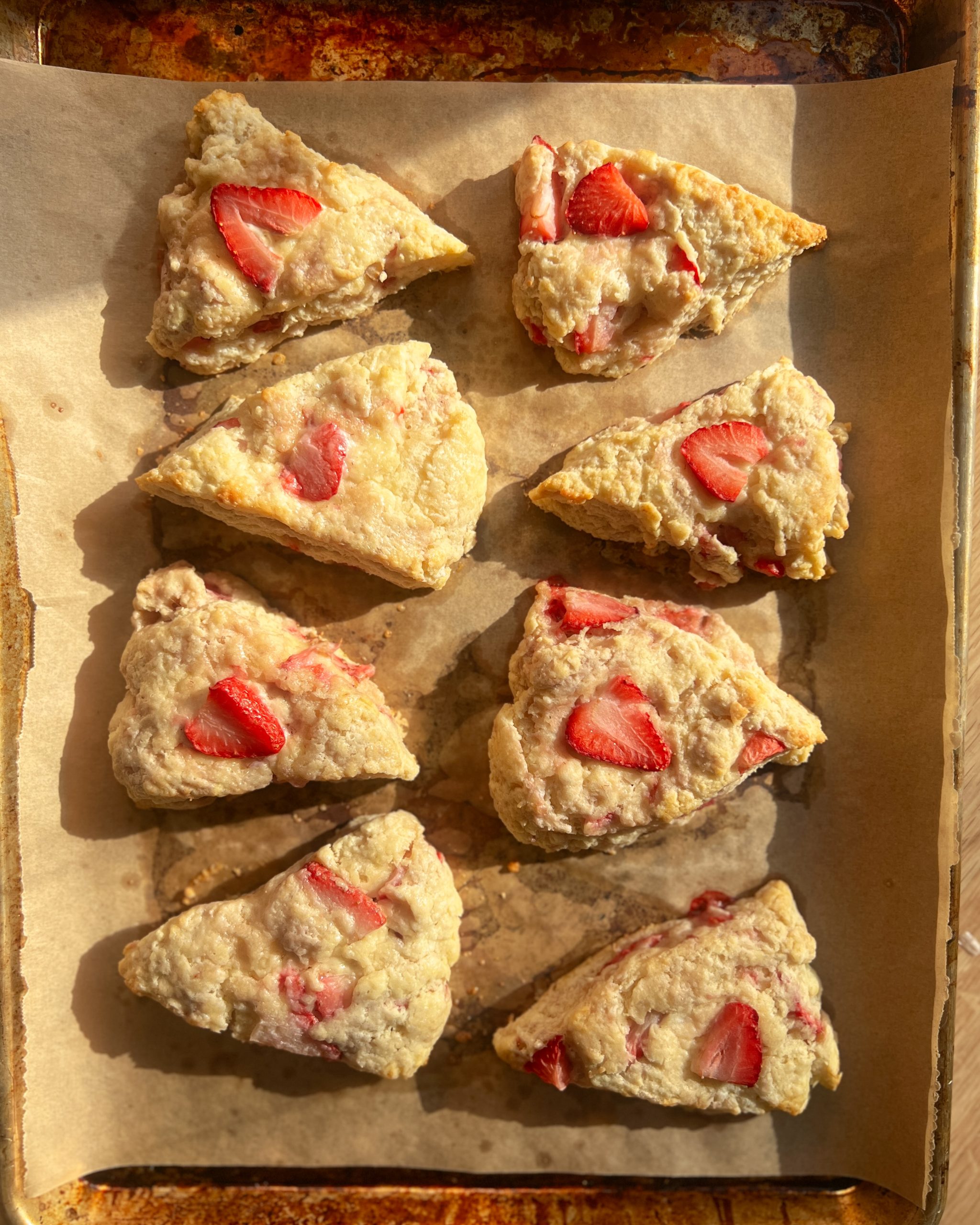 Valentine's Day Strawberry Scones - Salted Seasons