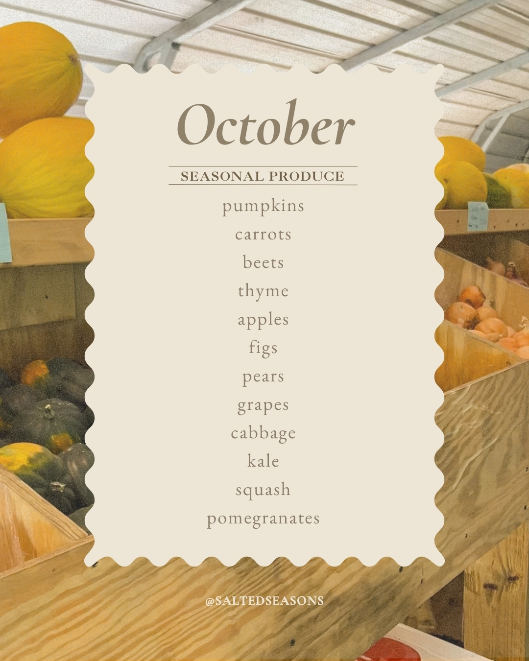 October Produce Guide: Foods In Season for October - Salted Seasons